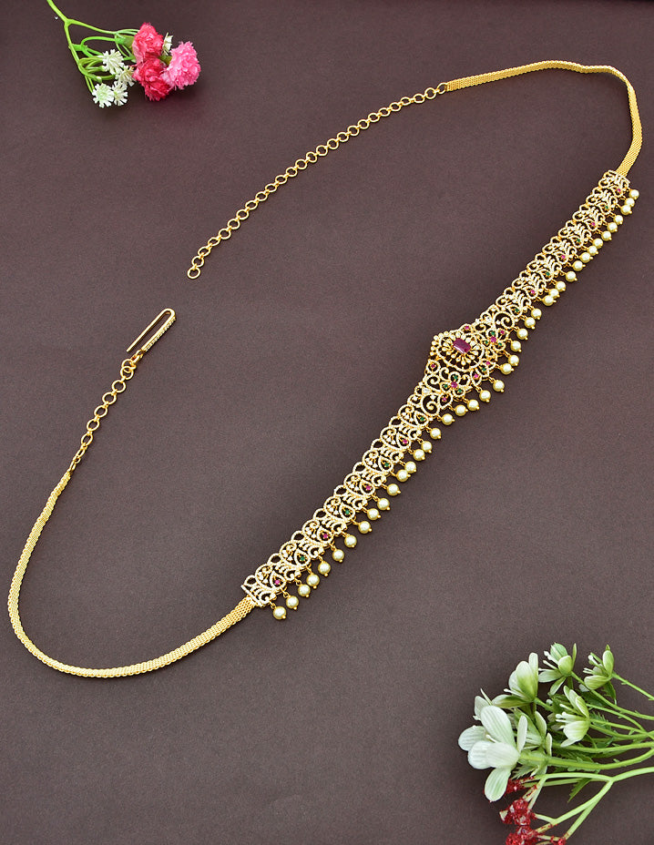 Buy Vaddanam Fashion Jewellery Accessories for Women Online – Violet ...