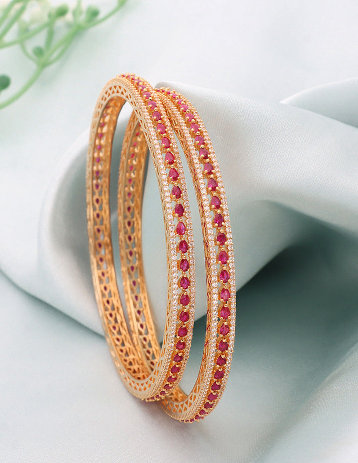 Stone Bangles Designs Online for Women | Buy Latest Bangles – Violet ...