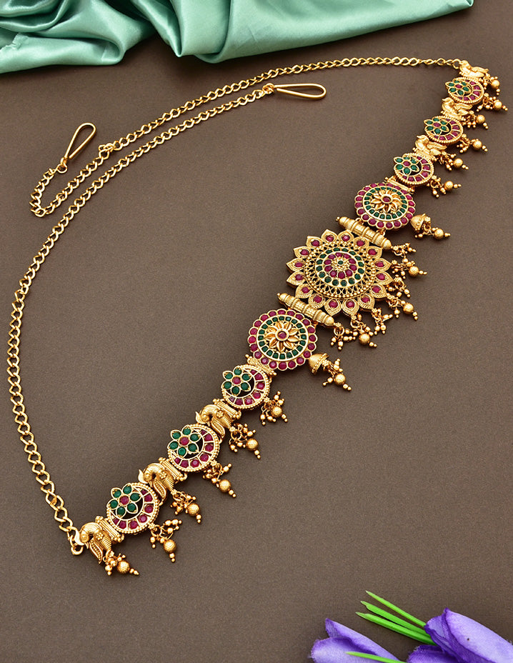 Buy Vaddanam Fashion Jewellery Accessories for Women Online – Violet ...