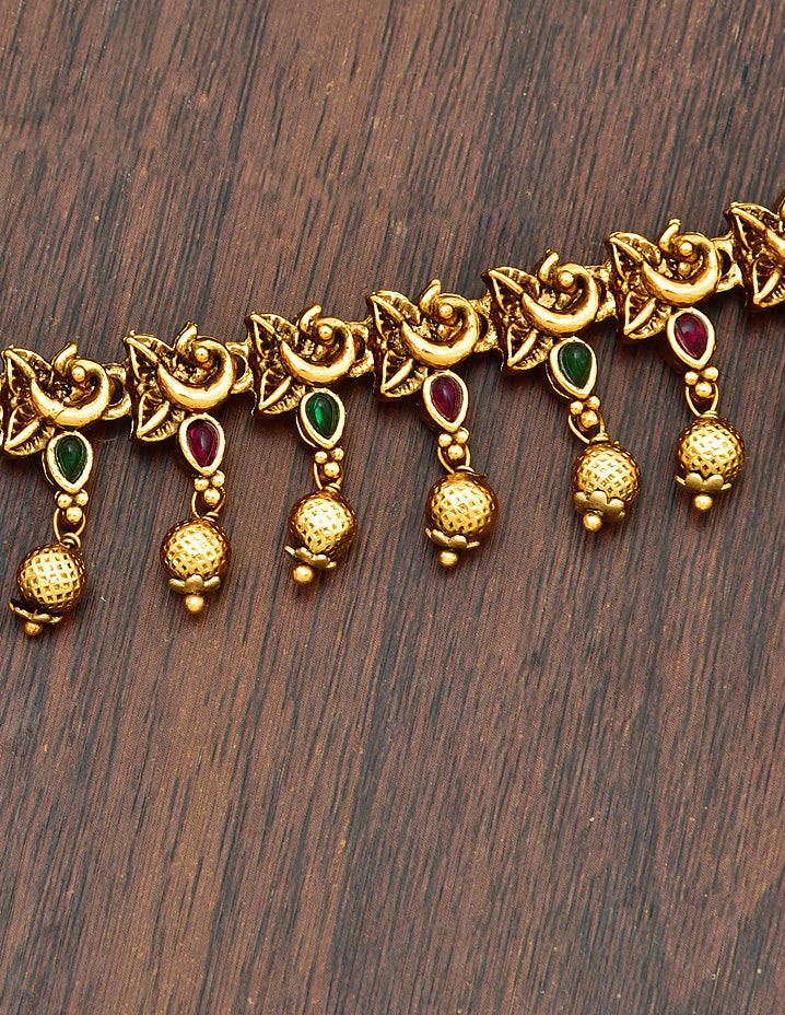 Buy Vaddanam Fashion Jewellery Accessories for Women Online – Violet ...