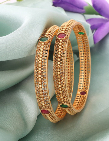 Stone Bangles Designs Online for Women | Buy Latest Bangles – Violet ...