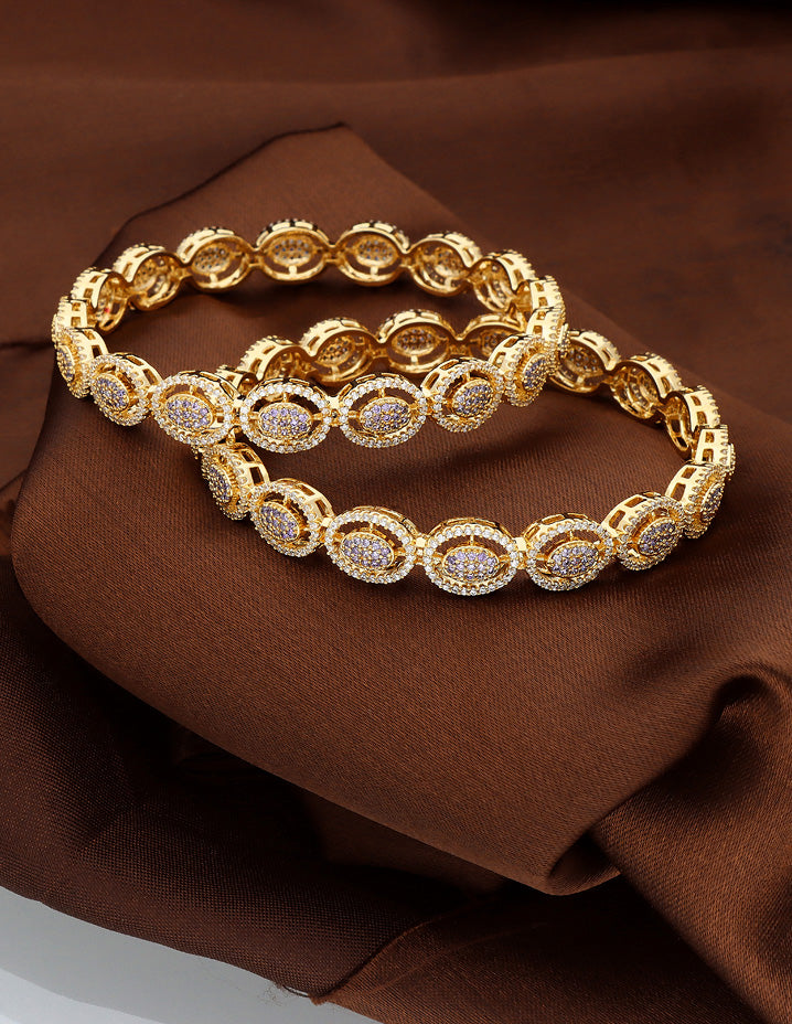 Stone Bangles Designs Online for Women | Buy Latest Bangles – Violet ...