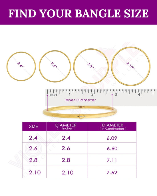 Designer Zirconia Bangles – Violet & Purple Designer Fashion Jewellery
