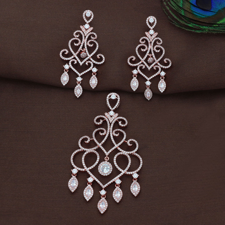 CZ Pendant Sets | Buy Pendant Sets for Women Online from Violet ...