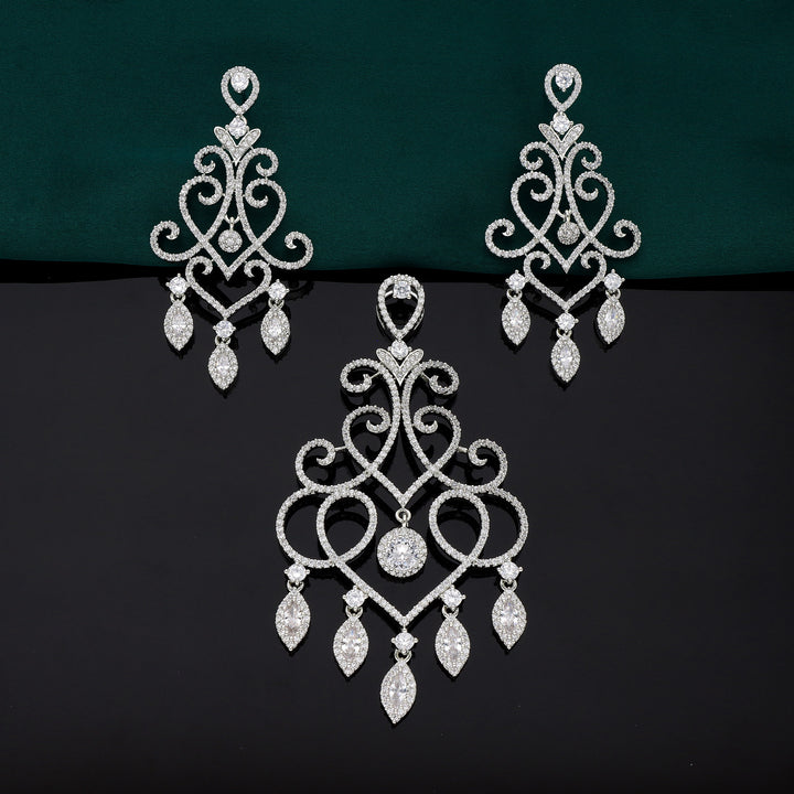 CZ Pendant Sets | Buy Pendant Sets for Women Online from Violet ...