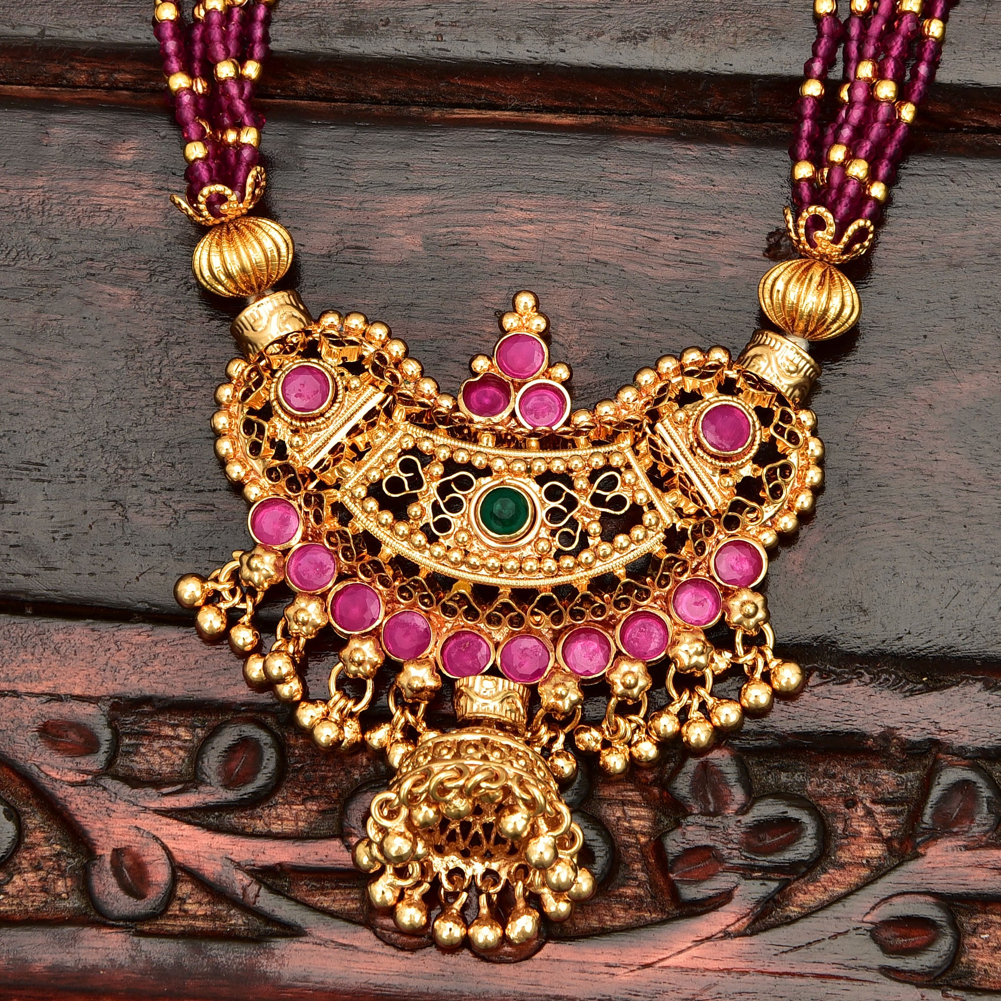 Temple Chain Jewellery – Violet & Purple Designer Fashion Jewellery