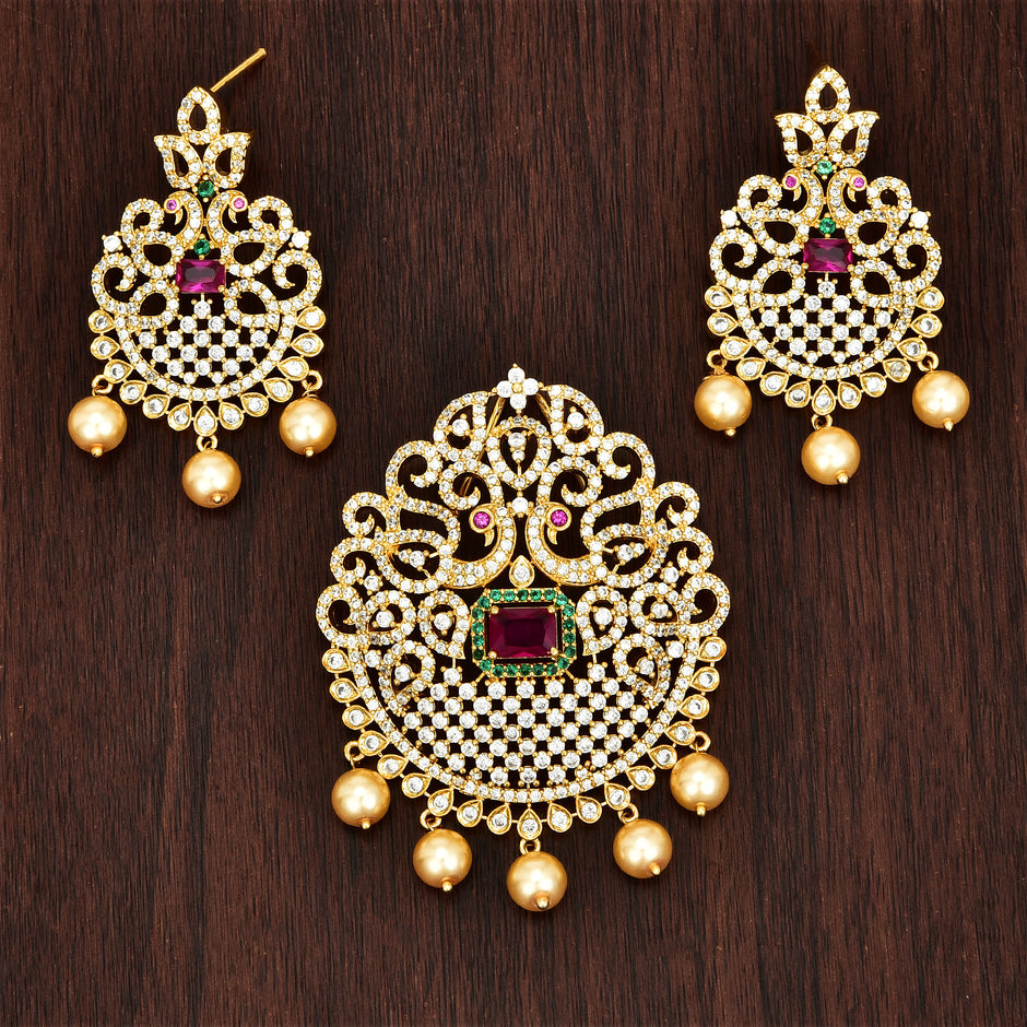 CZ Pendant Sets | Buy Pendant Sets for Women Online from Violet ...