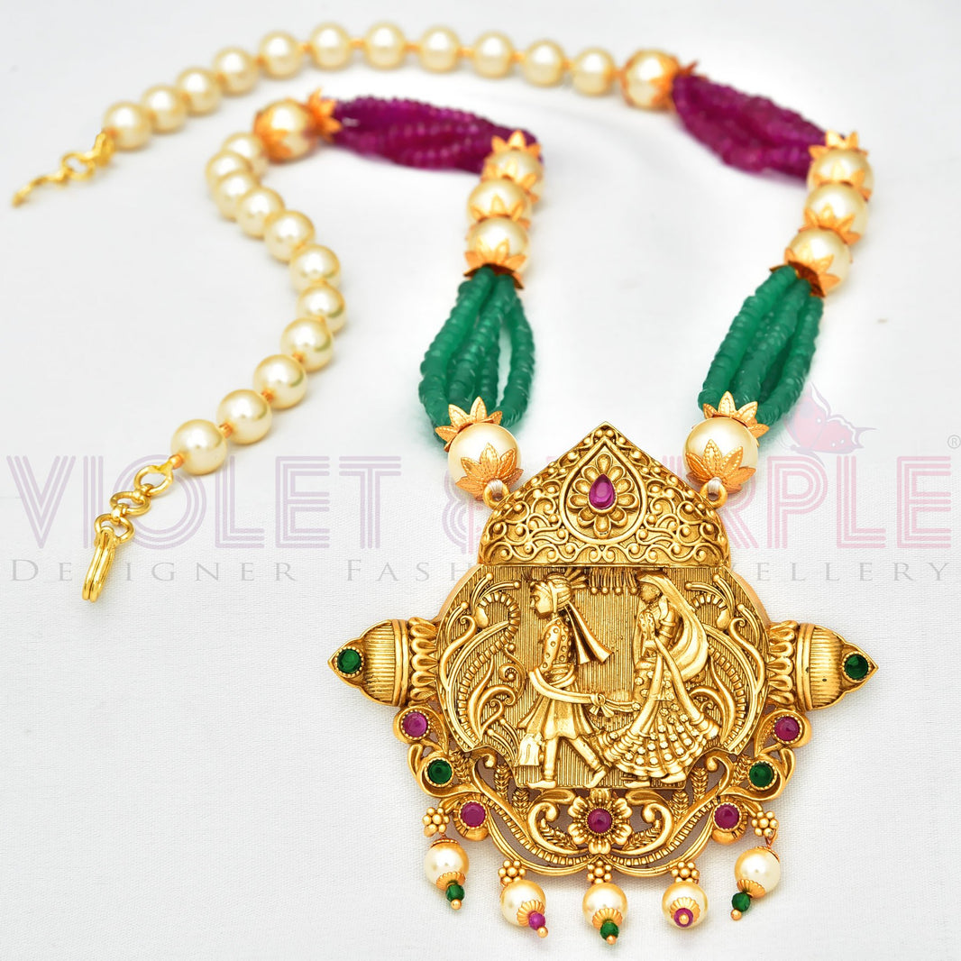 Temple Chain Jewellery – Violet & Purple Designer Fashion Jewellery